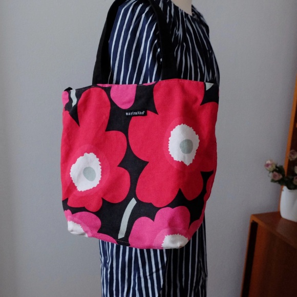 Marimekko | Bags | Marimekko For Avon Unikko Poppy Print Tote Shoulder ...